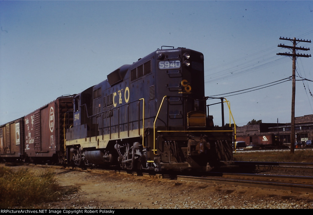 C&O 5940 GP9 Plymouth yard lead